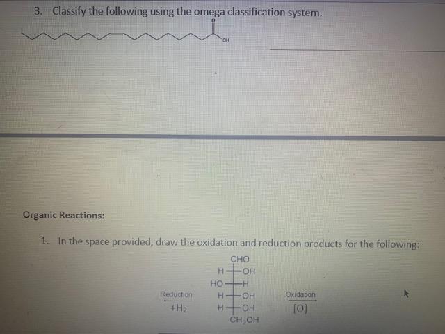 Solved 3. Classify the following using the omega | Chegg.com