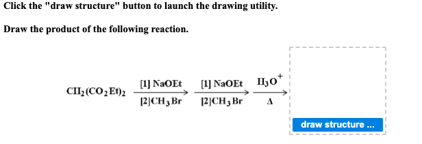 Solved Click the "draw structure" button to launch the | Chegg.com