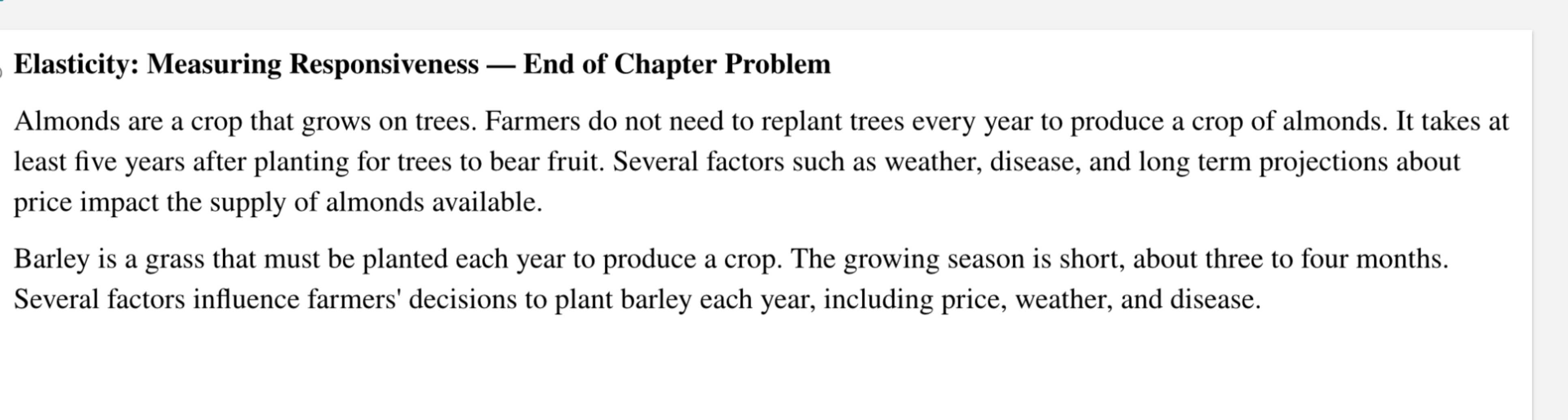 Solved Elasticity: Measuring Responsiveness — ﻿End of | Chegg.com