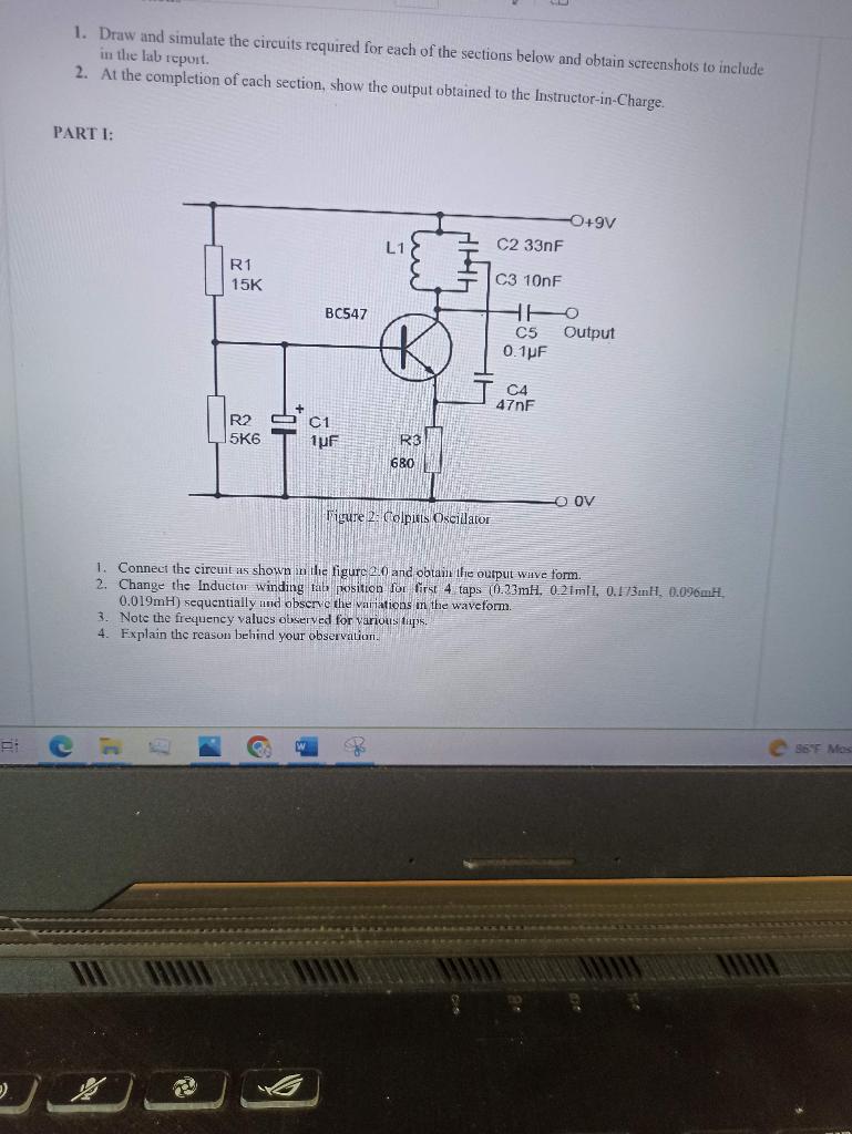 Solved why does the output change when the inductor | Chegg.com