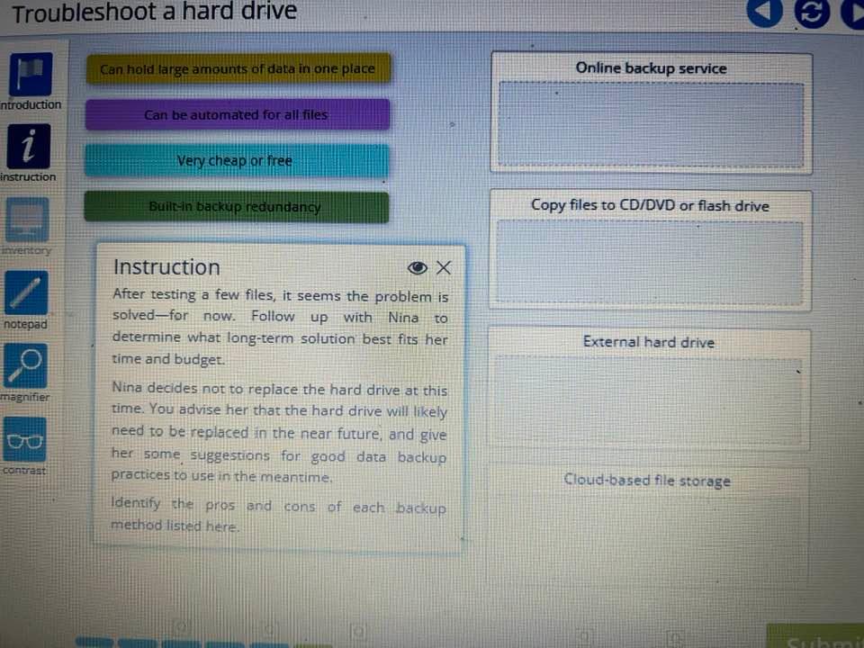 Instruction After testing a few files, it seems the | Chegg.com