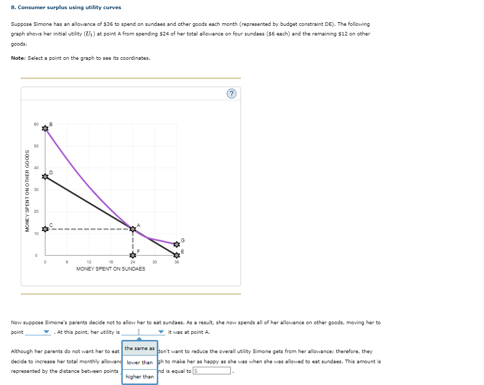 Solved 8. Consumer surplus using utility curves Suppose | Chegg.com