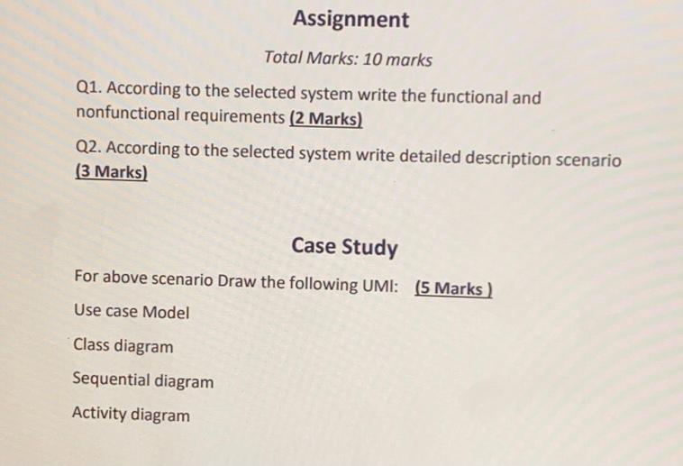 Solved Assignment Total Marks: 10 marks Q1. According to the | Chegg.com