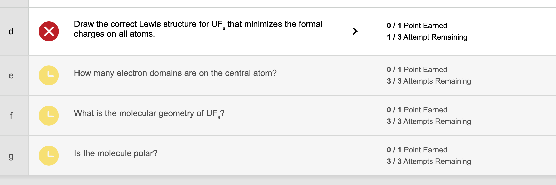 Solved Draw the correct Lewis structure for UF6 that | Chegg.com