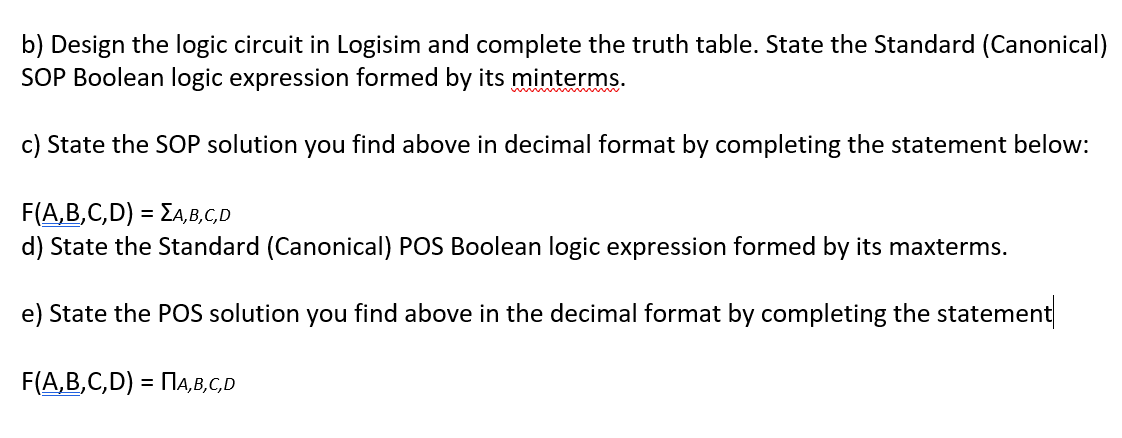 Solved a) find function F implemented by this circuit as a | Chegg.com