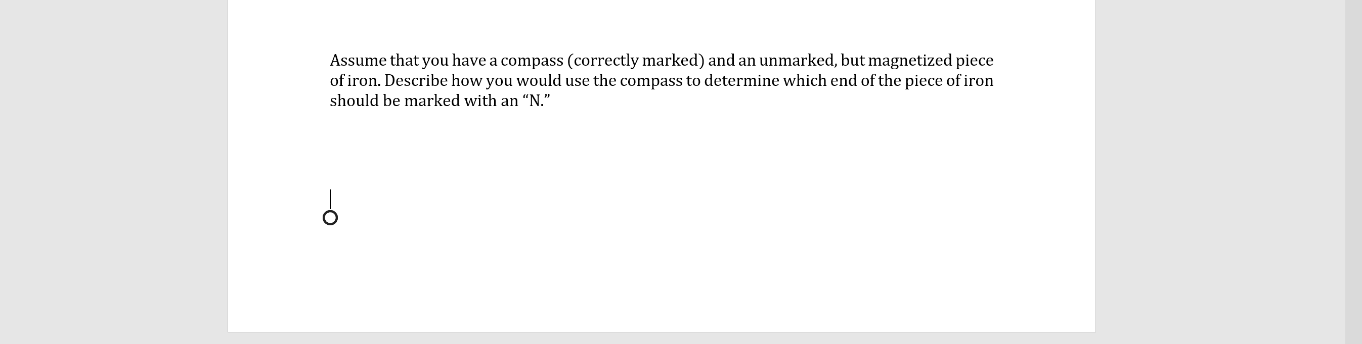 Solved Assume that you have a compass (correctly marked) and | Chegg.com Solved Assume that you have a compass (correctly marked) and | Chegg.com
