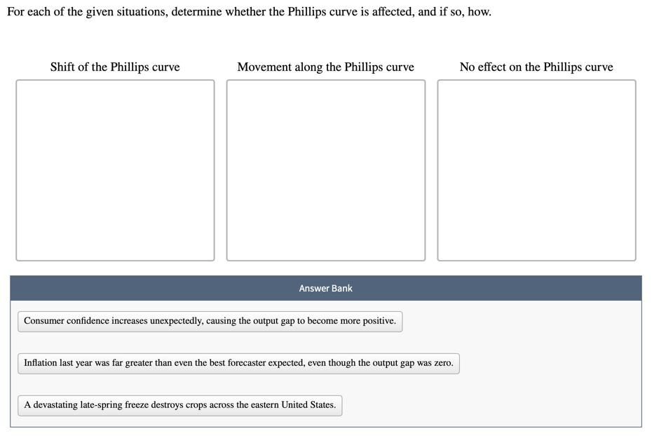 Solved For each of the given situations, determine whether | Chegg.com