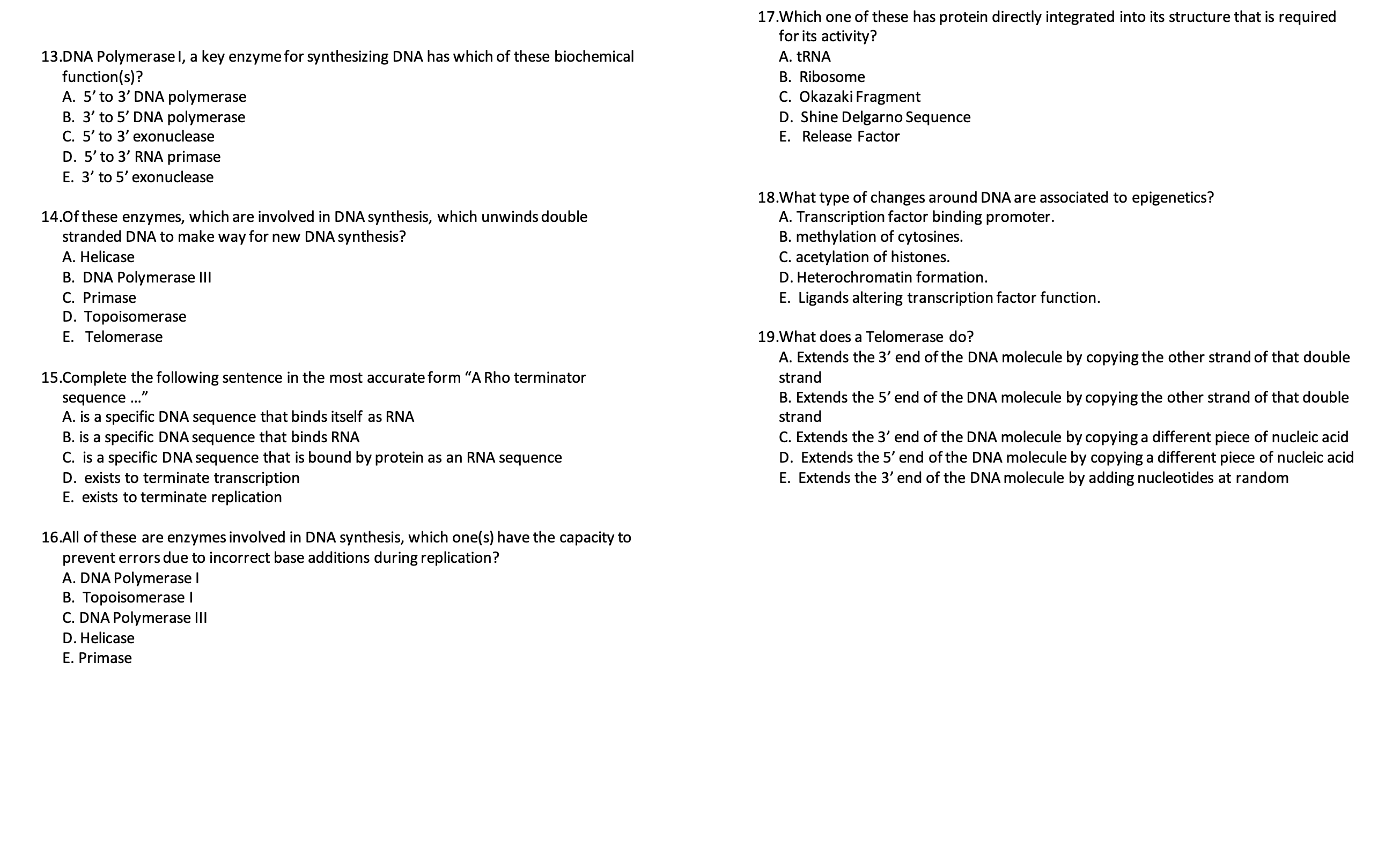 Solved Section 2. Answer the following questions about DNA | Chegg.com