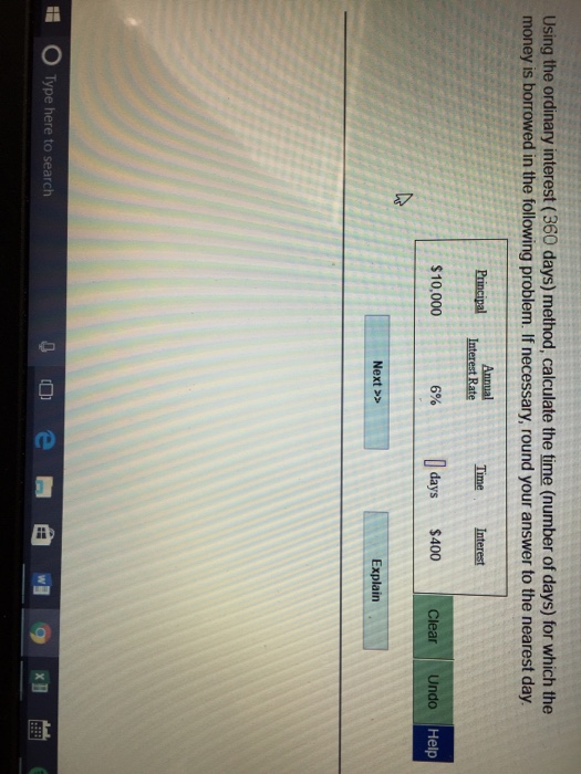 Solved Using the ordinary interest (360 days) method, | Chegg.com