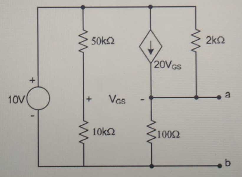 Solved Draw the Thevenin-equivalent circuit, relative to | Chegg.com