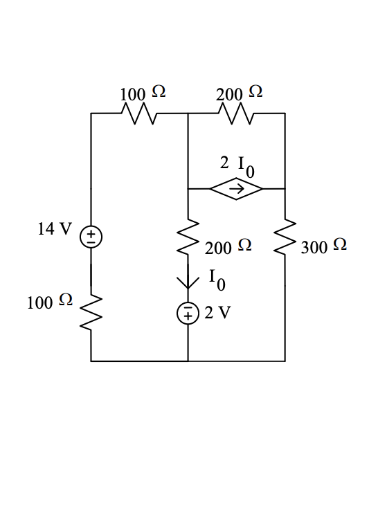 Solved Find I0 using Mesh Analysis | Chegg.com