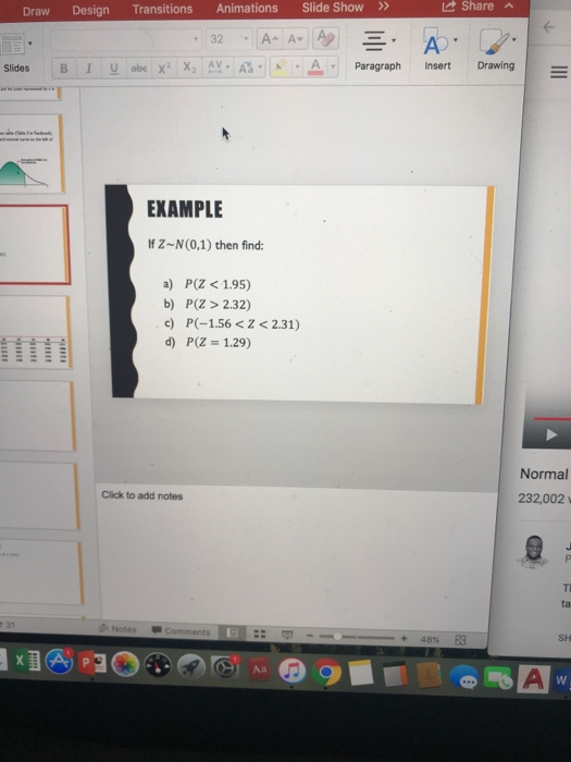 Solved Share ^ Draw Design Transitions Animations Slide Show | Chegg.com