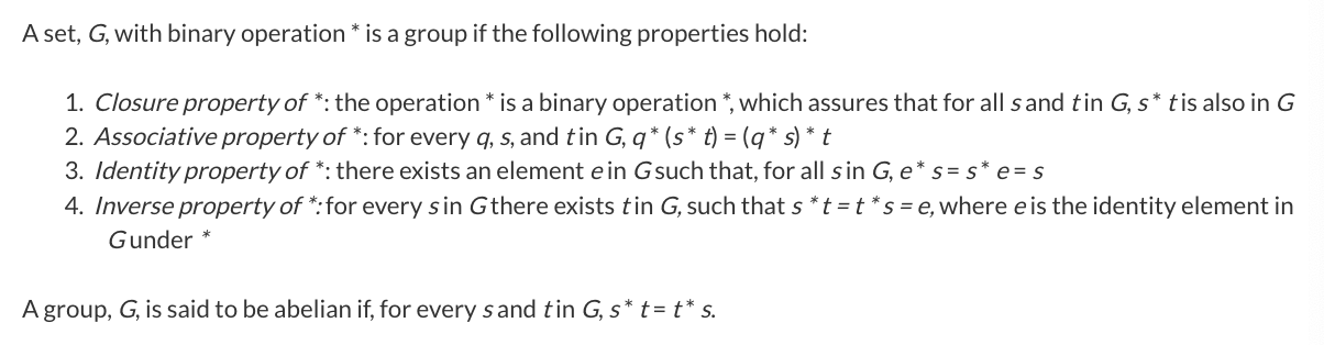 Solved A. Using properties of a group and the definition of | Chegg.com