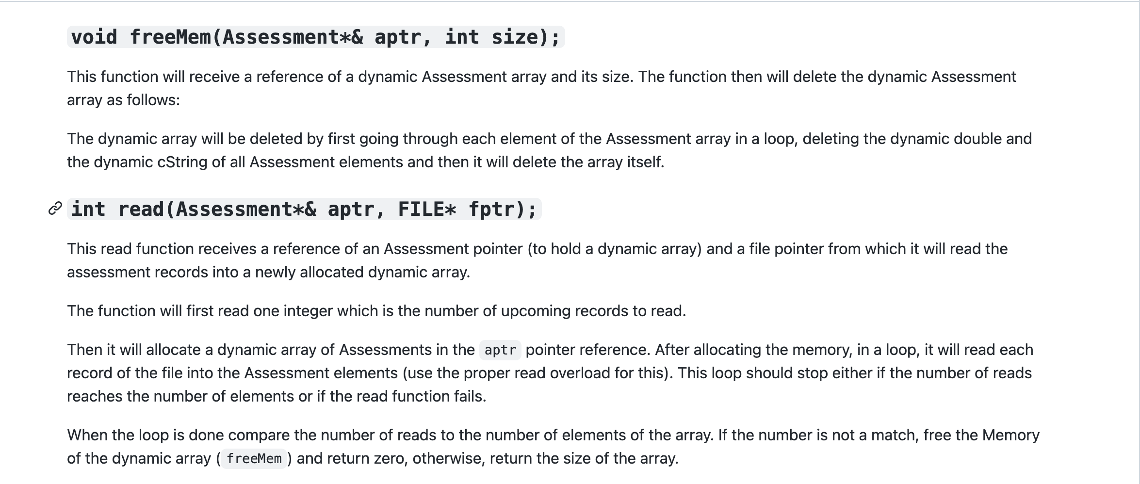Solved Your task is to create a module called Assessments ( | Chegg.com