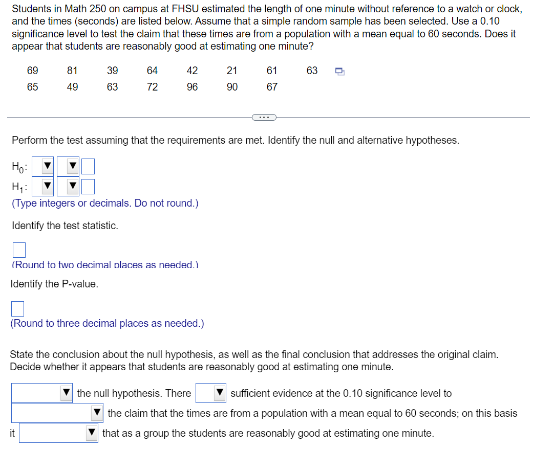 Solved The dropdown options are as follows: 1st- Reject, | Chegg.com