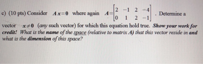 Solved 1. (20 pts) Consider the following vector and | Chegg.com Solved 1. (20 pts) Consider the following vector and | Chegg.com