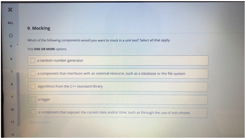 Solved ALL 9. Mocking Which of the following components | Chegg.com
