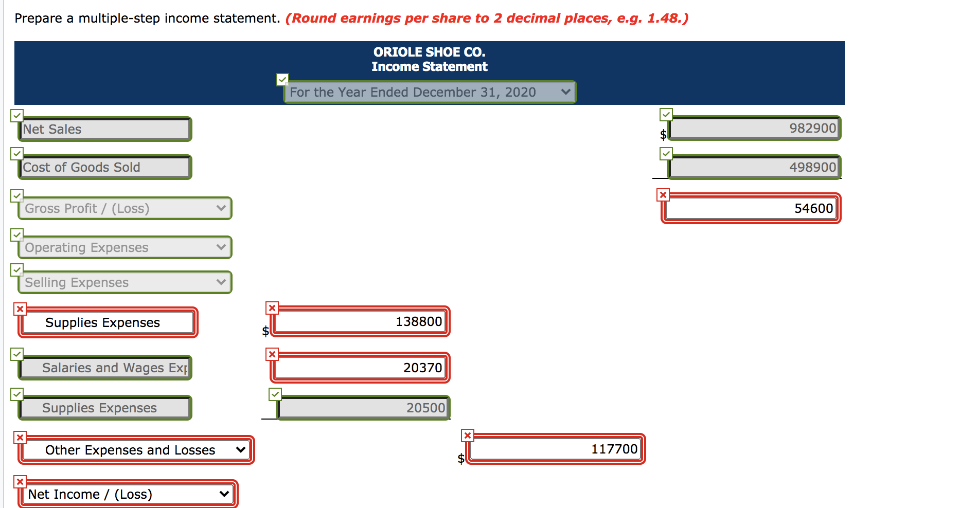 Solved Exercise 4-07 a-b (Part Level Submission) The | Chegg.com