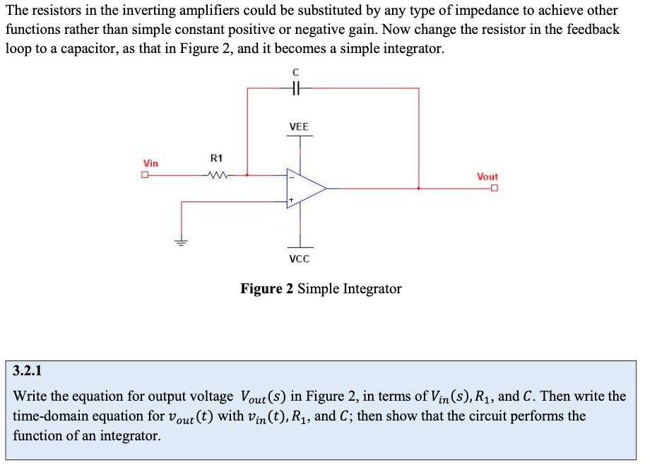 Solved The resistors in the inverting amplifiers could be | Chegg.com