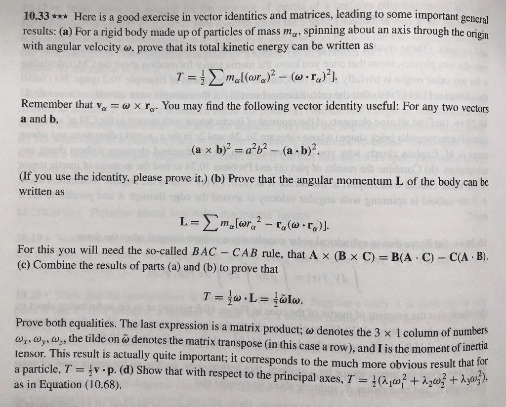 Solved 10.33 Here is a good exercise in vector identities | Chegg.com