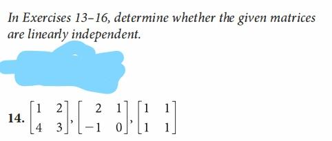 Solved In Exercises 13-16, determine whether the given | Chegg.com