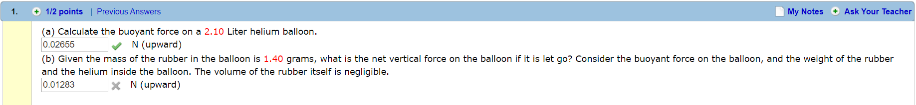 Solved Given the mass of the rubber in the balloon is 1.40 | Chegg.com