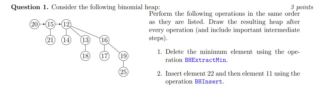 Question 1. ﻿Consider the following binomial | Chegg.com