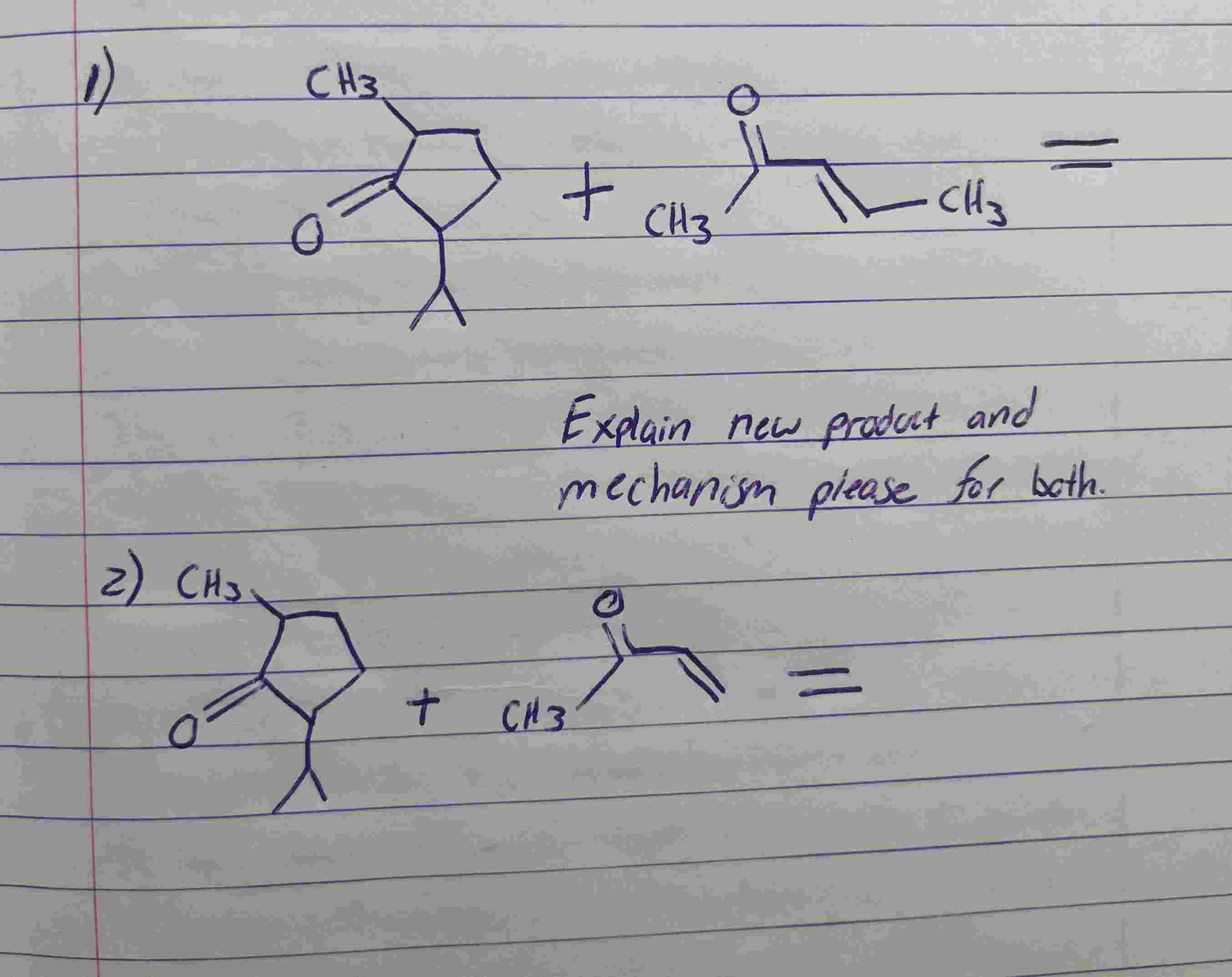 Solved please explain the mechanism and final product. we | Chegg.com