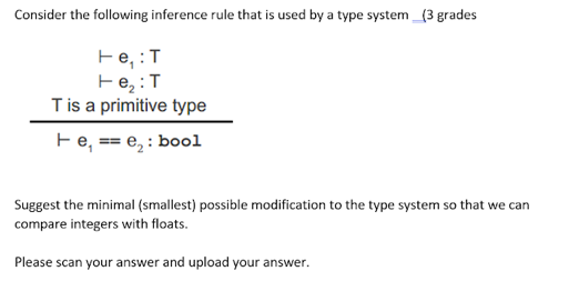 Solved Consider the following inference rule that is used by | Chegg.com