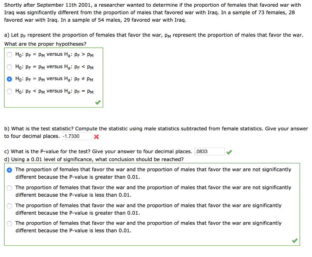 Solved Shortly after September 11th 2001, a researcher | Chegg.com