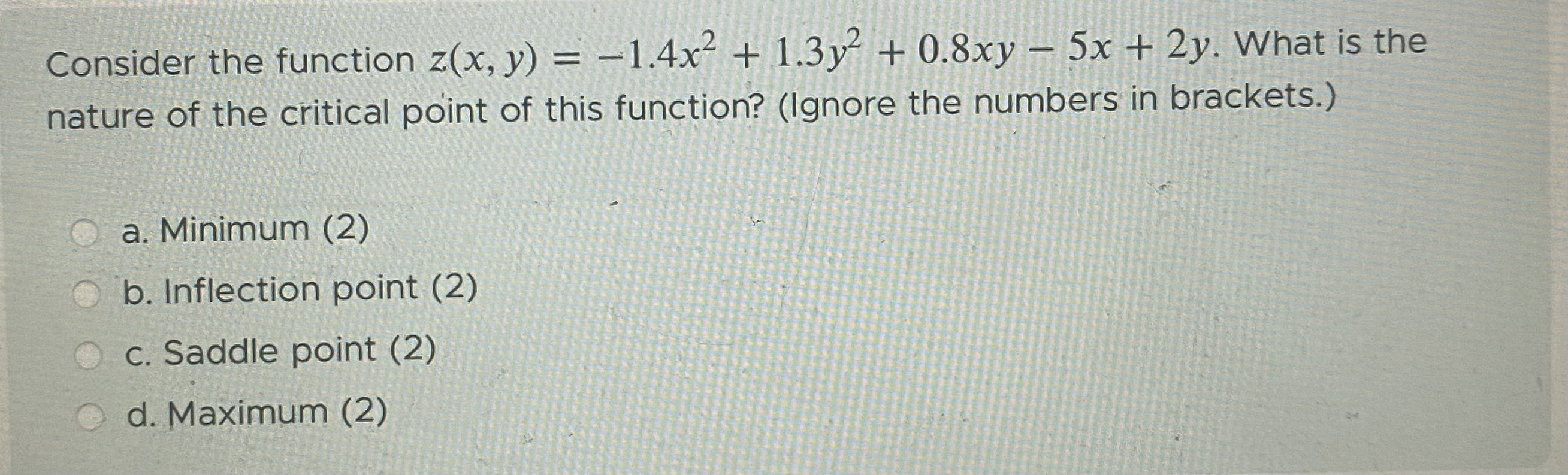 Solved Consider the function | Chegg.com