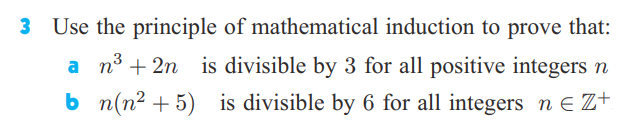 Solved Use the principle of mathematical induction to prove | Chegg.com