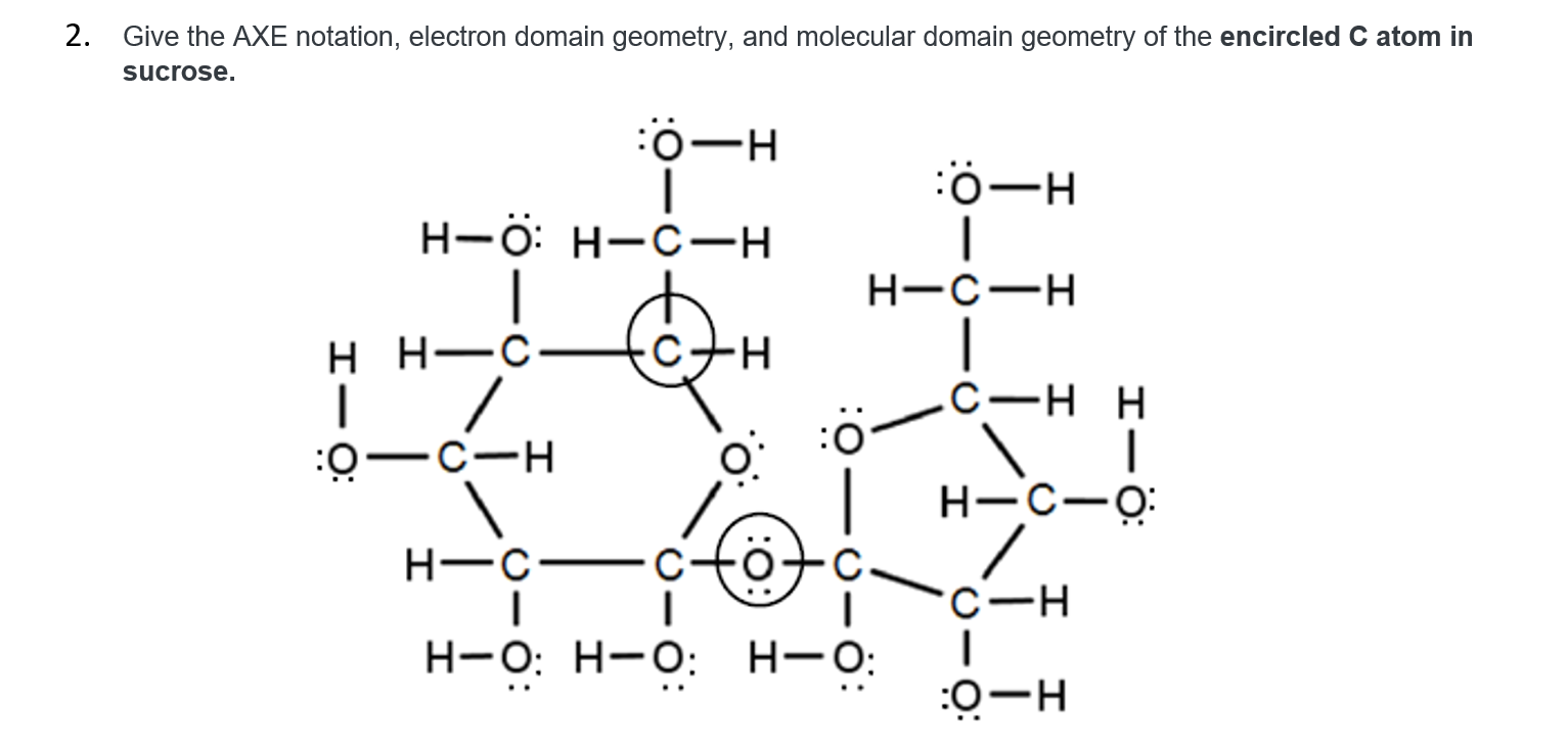 Sucrose Lewis Dot Structure