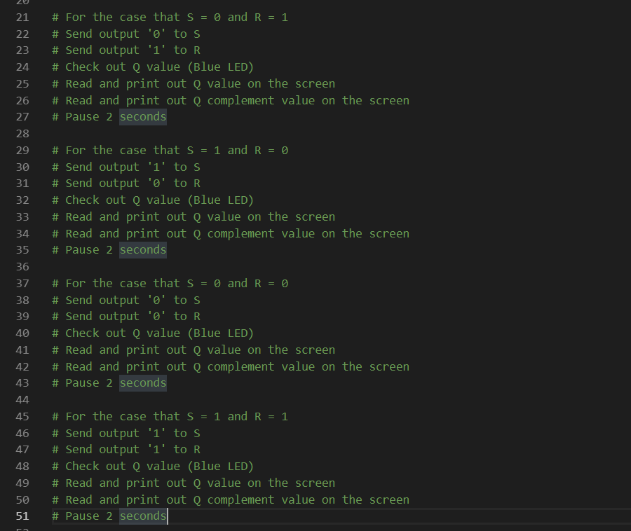 Write code for the comments in the screen print, | Chegg.com