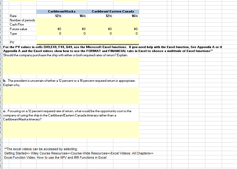 Solved Problem 9-4 Present Value and "What If" Analysis - | Chegg.com
