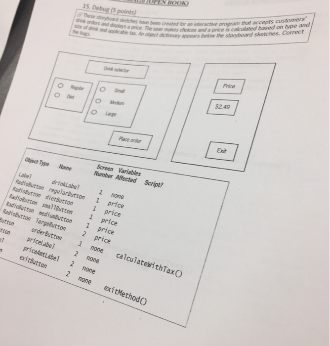 Solved interactive program that accepts customers" cice is | Chegg.com