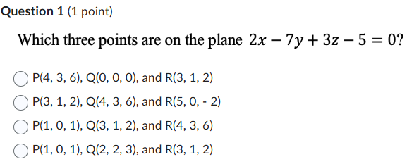 Solved code class="asciimath">Question 1 (1 ﻿point) ﻿Which | Chegg.com