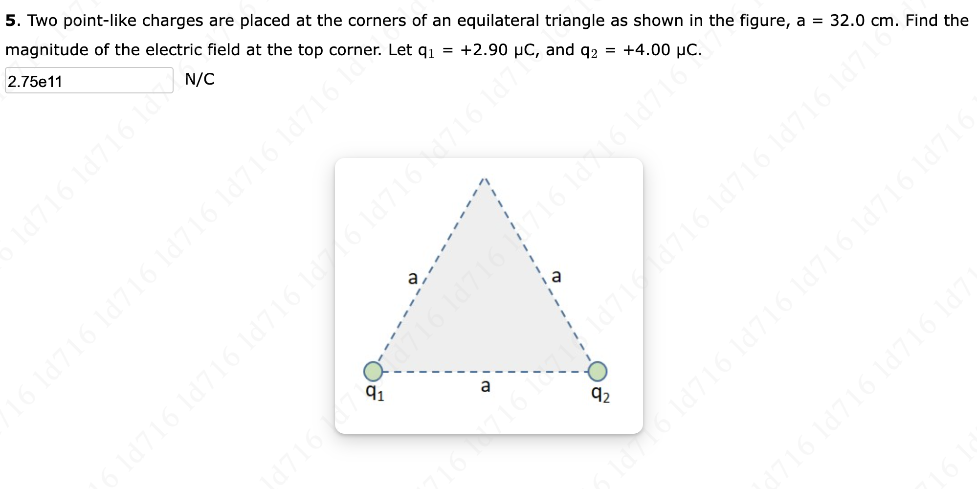Solved Two point-like charges are placed at the corners of | Chegg.com