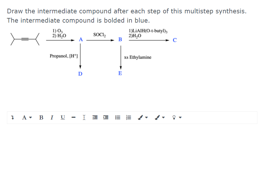 Solved Draw the intermediate compound after each step of | Chegg.com