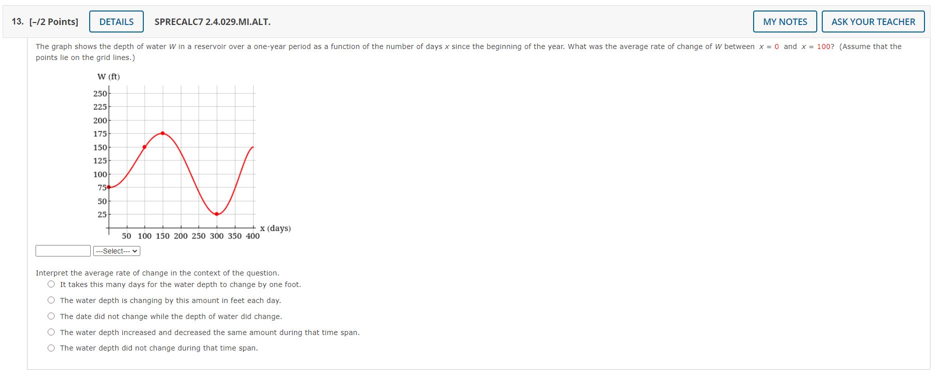 Solved 13. [-12 Points] DETAILS SPRECALC7 2.4.029.MI.ALT. MY | Chegg.com