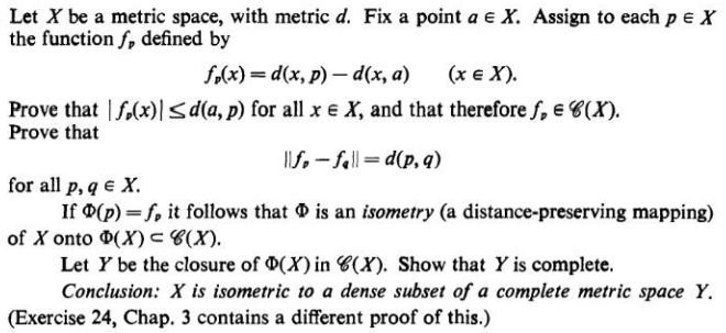 Solved Let X be a metric space, with metric d. Fix a point a | Chegg.com
