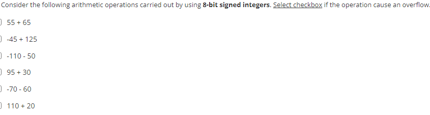 Solved Consider the following arithmetic operations carried | Chegg.com