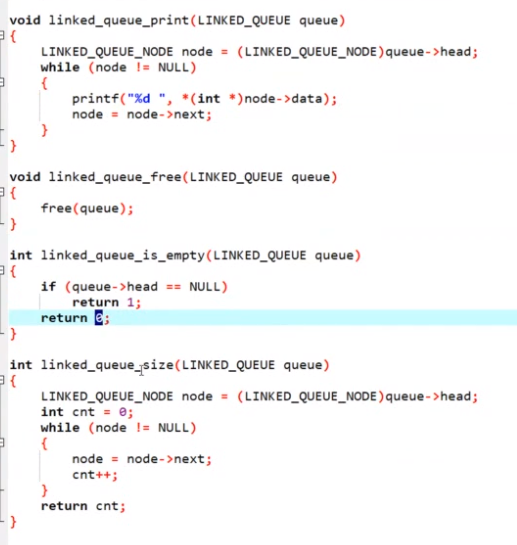 Solved void linked_queue_enqueue (LINKED_QUEUE queue, void | Chegg.com
