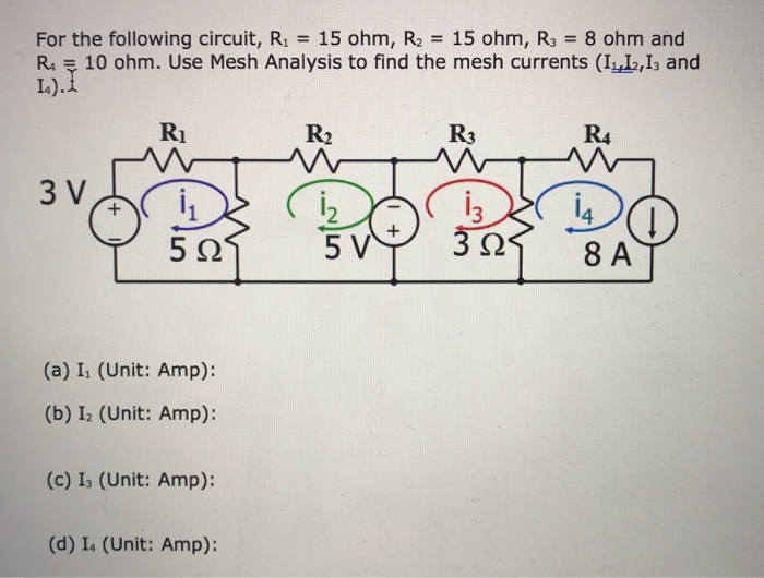 Solved For the following circuit, R1 = 15 ohm, R2 = 15 ohm, | Chegg.com