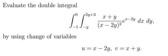 Solved Evaluate the double integral | Chegg.com