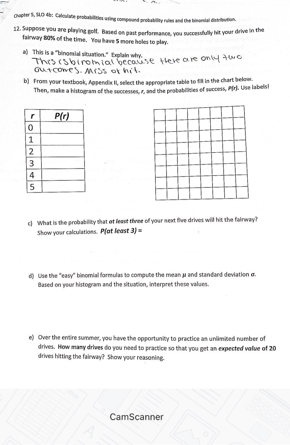 Solved Chapter 5, SLO 46: Calculate probabilities using | Chegg.com
