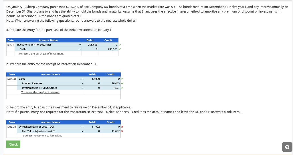 Solved On January 1, Sharp Company purchased $200,000 of | Chegg.com