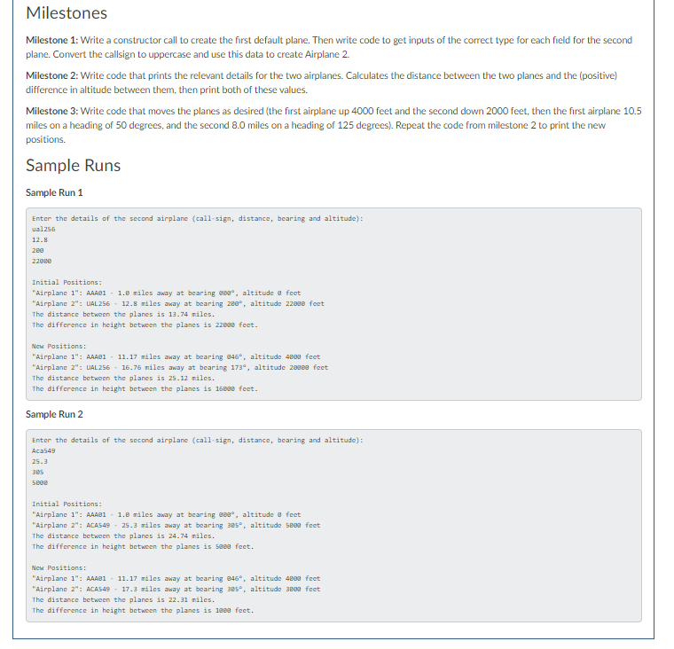 Solved Assignment 2: Control Tower Due No Due Date Points 10 | Chegg.com