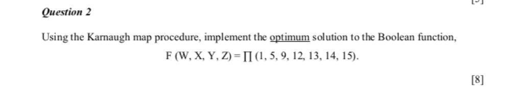 Solved Using the Karnaugh map procedure, implement the | Chegg.com