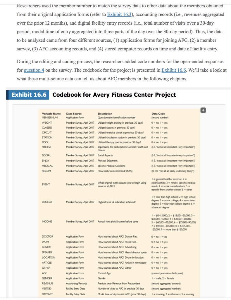 Solved 16-6 Avery Fitness Center Project Many of the key | Chegg.com